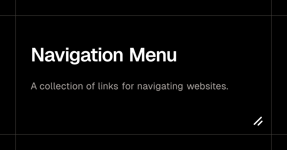 Navigation Menu - shadcn/ui中文文档 | shadcn/ui中文网