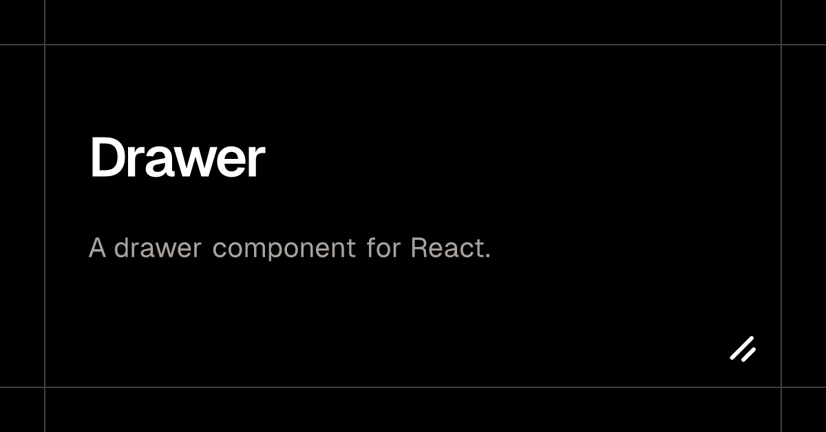 Drawer - shadcn/ui中文文档 | shadcn/ui中文网