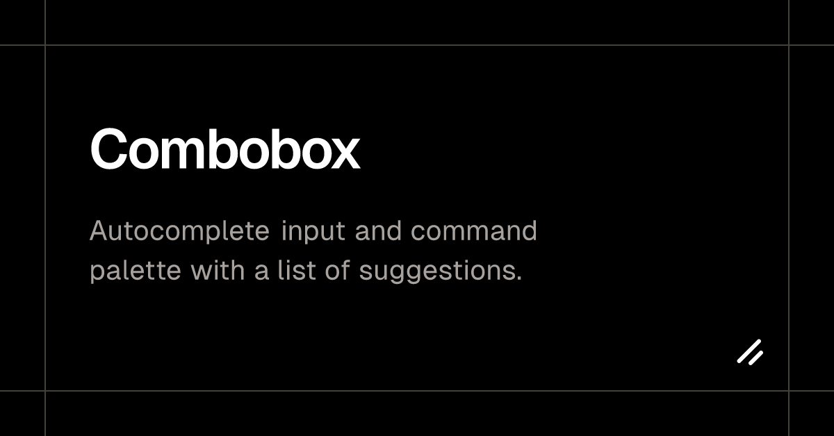 Combobox - shadcn/ui中文文档 | shadcn/ui中文网