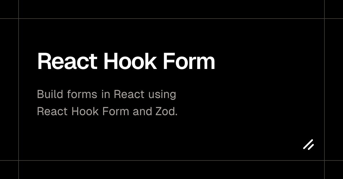 React Hook Form - shadcn/ui