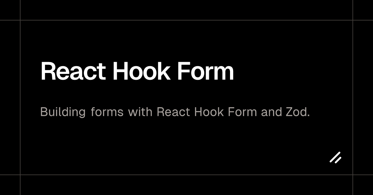 React Hook Form - shadcn/ui中文文档 | shadcn/ui中文网