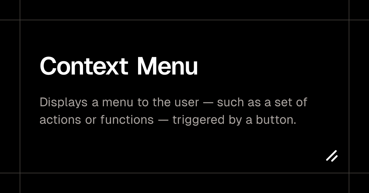 Context Menu - shadcn/ui中文文档 | shadcn/ui中文网