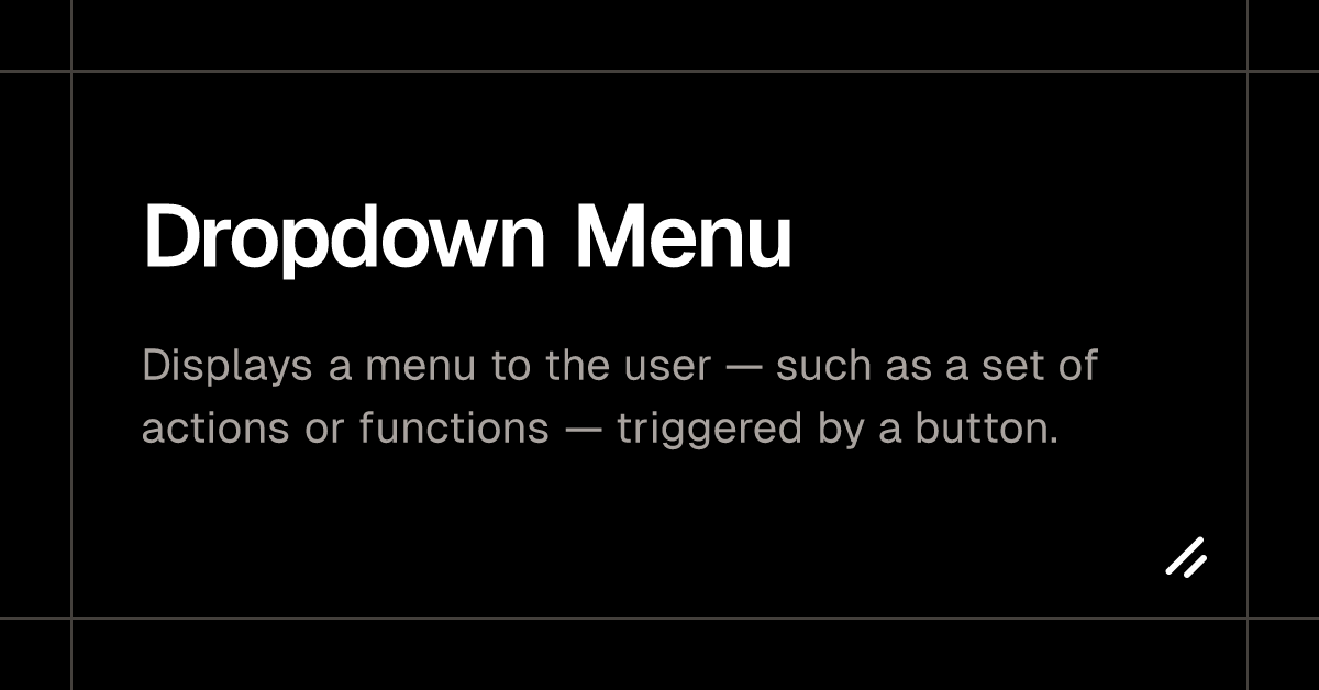 Dropdown Menu Shadcnui中文文档 Shadcnui中文网 
