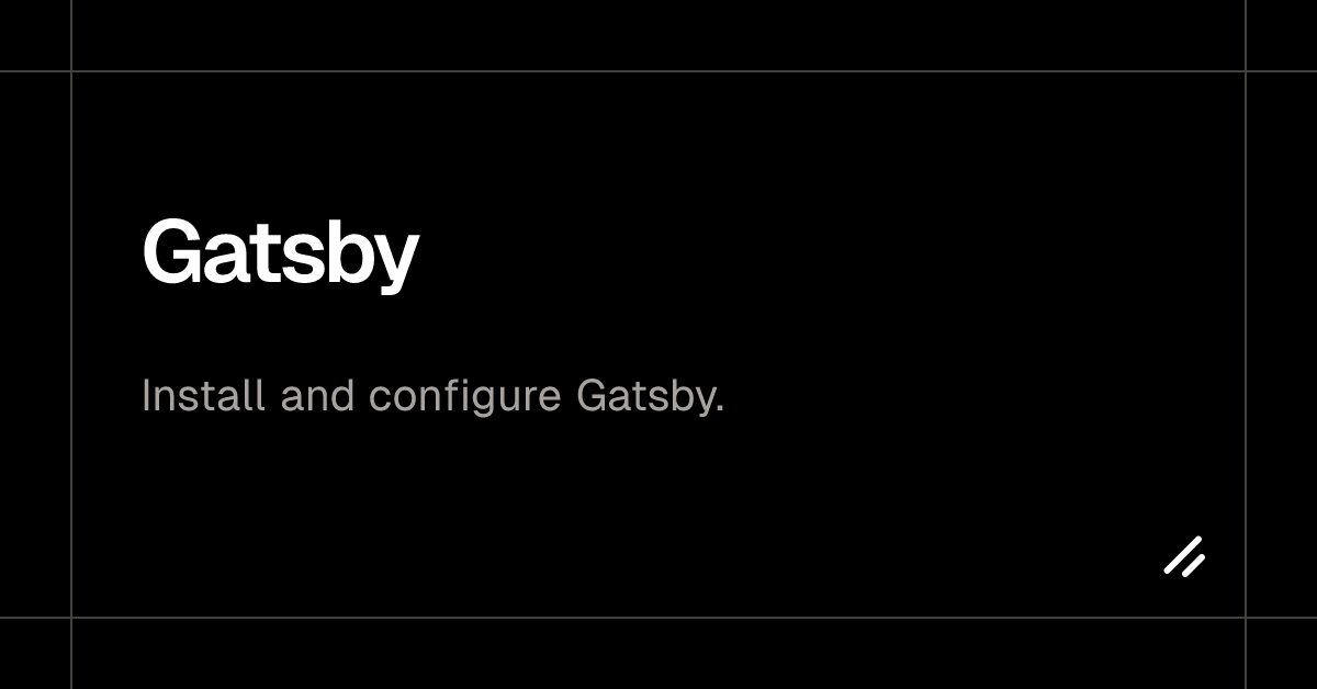 Gatsby - shadcn/ui