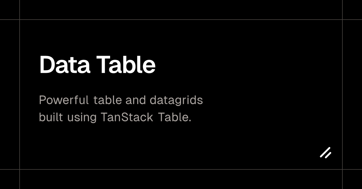 Data Table - shadcn/ui中文文档 | shadcn/ui中文网
